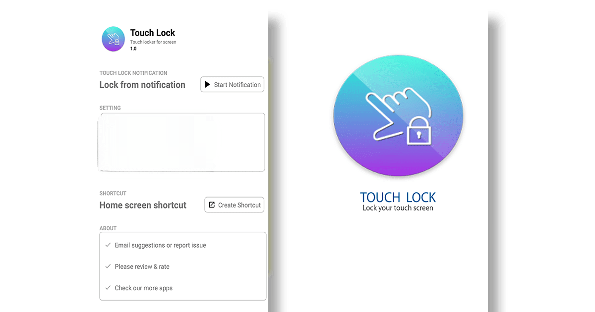 Download and run Touch Lock : Lock touch screen on PC & Mac (Emulator)