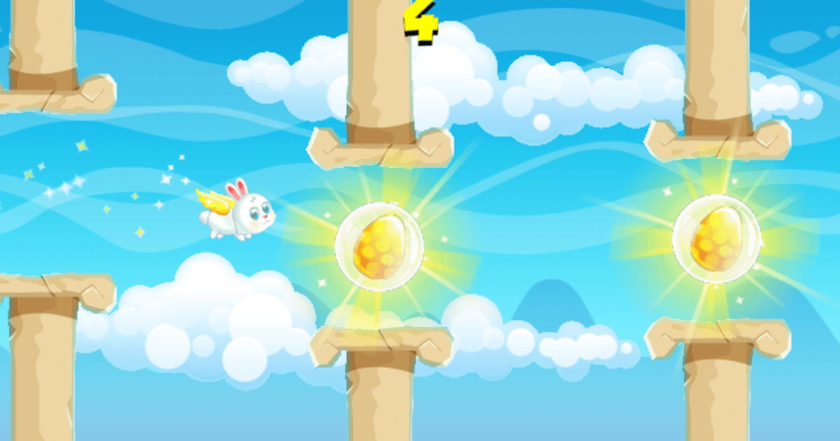 Download & Play Easter Bunny Fly - Easter Game on PC & Mac (Emulator)