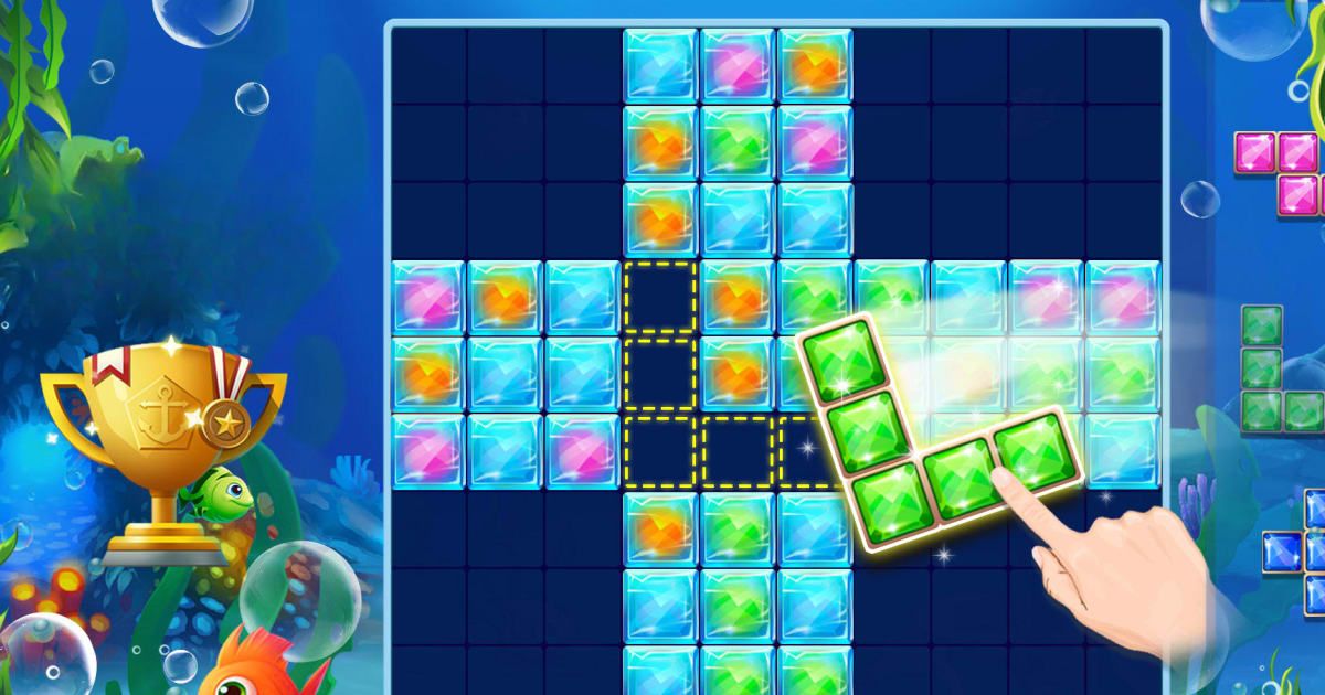 Télécharger et Jouer à Bloc Puzzle Poisson Océan sur PC & Mac (Émulateur)