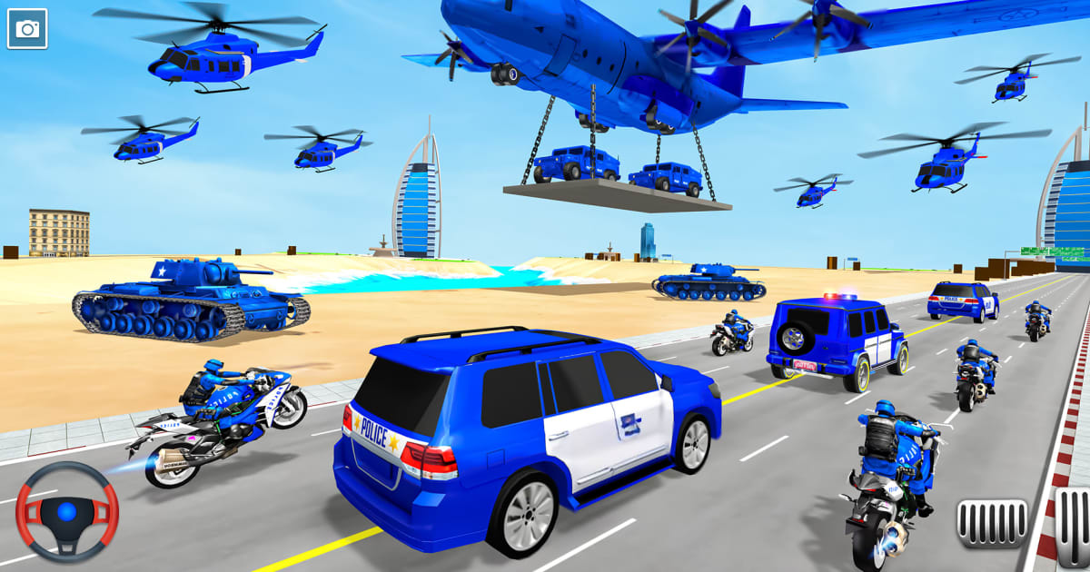 Download & Play Police Car Transport Games 3D on PC & Mac (Emulator)