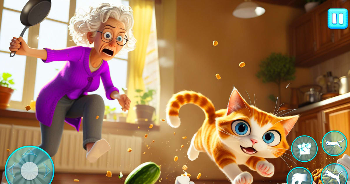 Download & Play Angry Gran Vs Pet Cat Sim Game on PC & Mac (Emulator)