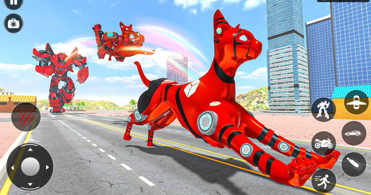 Cat Robot Mech Robot Transform - 下載遊玩 PC 或 Mac 版本 (模擬器)