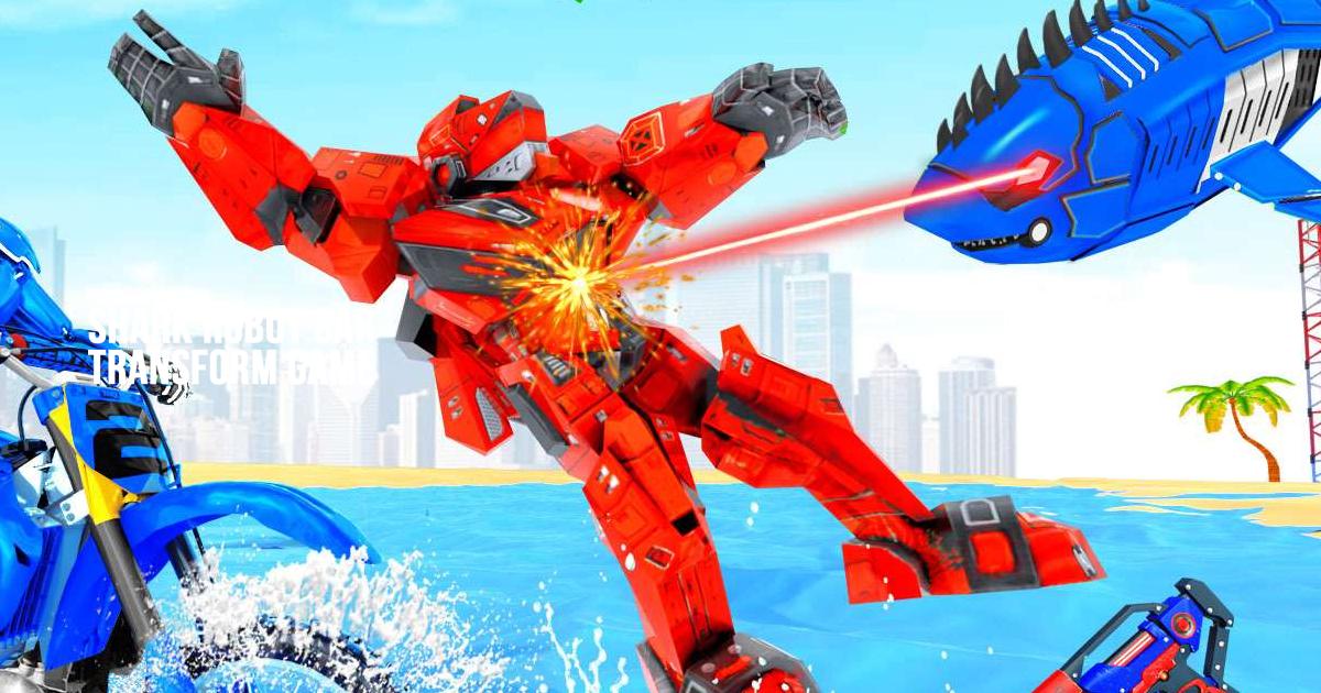 Download & Play Shark Robot Car Transform Game on PC & Mac (Emulator)