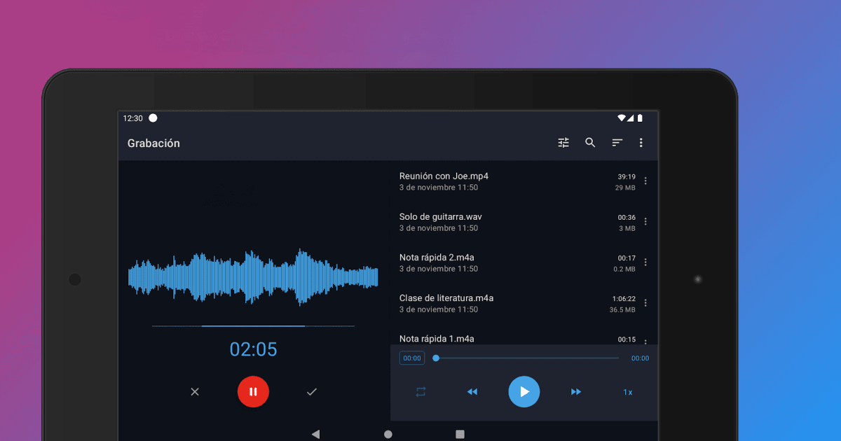 Descarga y ejecuta Grabadora de Voz Fácil en PC y Mac (emulador)