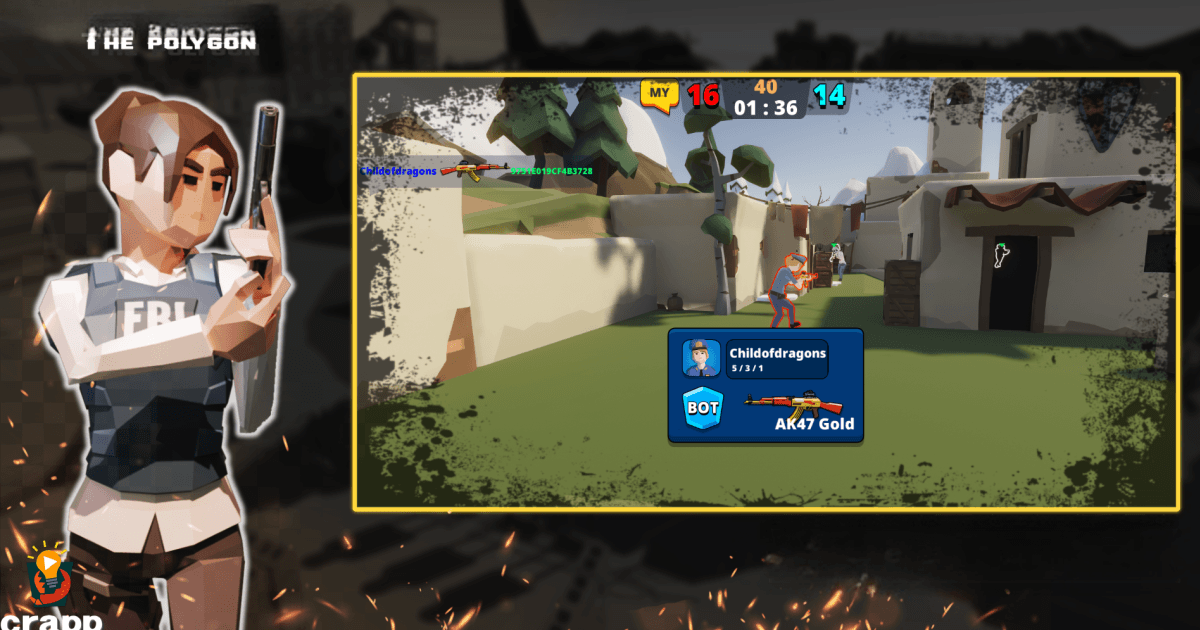 Download & Play Combat Soldier - The Polygon on PC & Mac (Emulator)