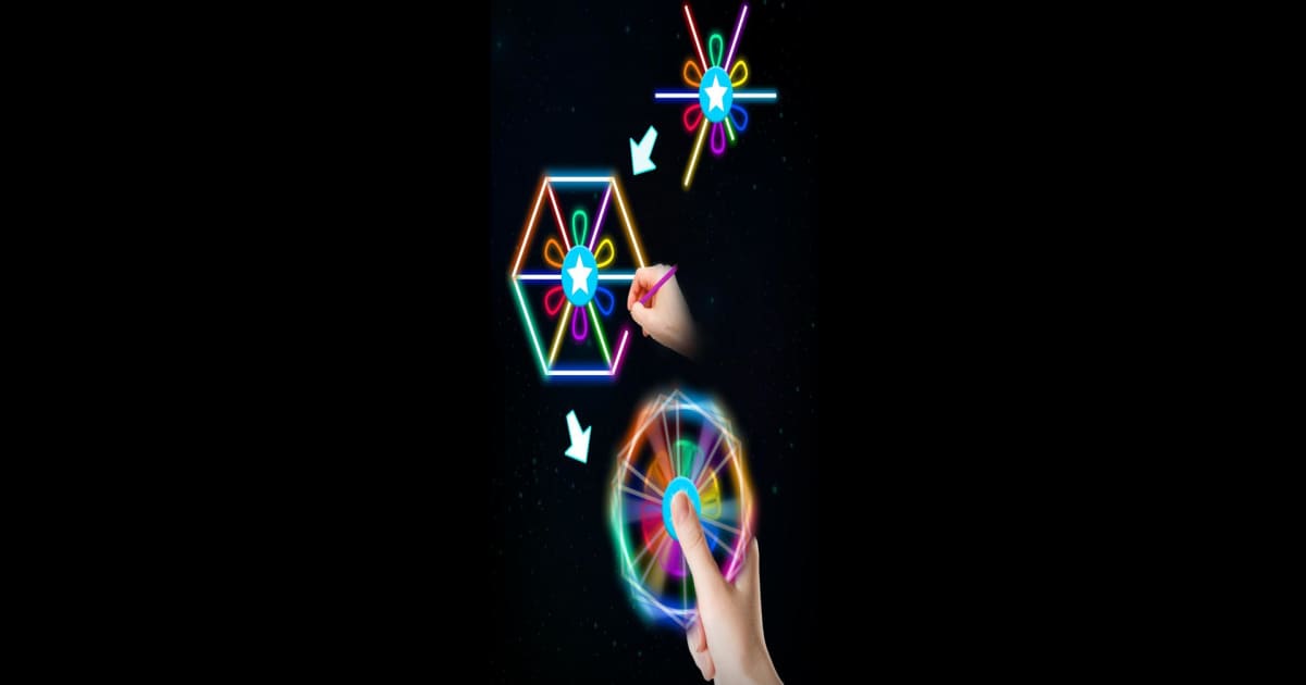 Download & Play Draw Finger Spinner on PC & Mac (Emulator)