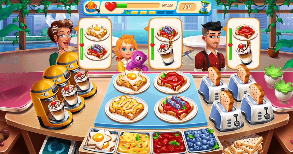 ดาวน์โหลดและเล่น Cooking Marina - cooking games บนคอม PC & Mac (Emulator)