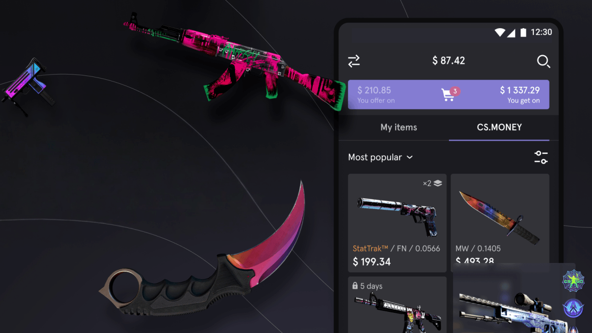 Download and run CS.MONEY ‒ Trade CS2 skins on PC & Mac (Emulator)
