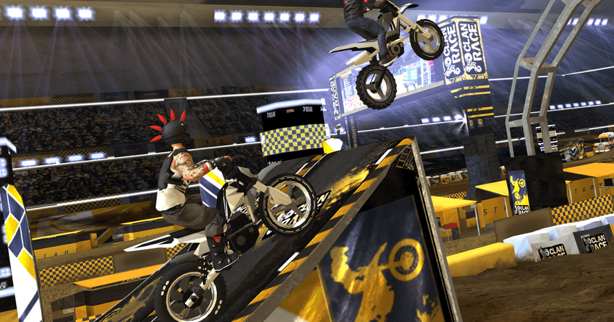 Descarga y juega a Clan Race: PVP Motocross races en PC y Mac (Emulador)