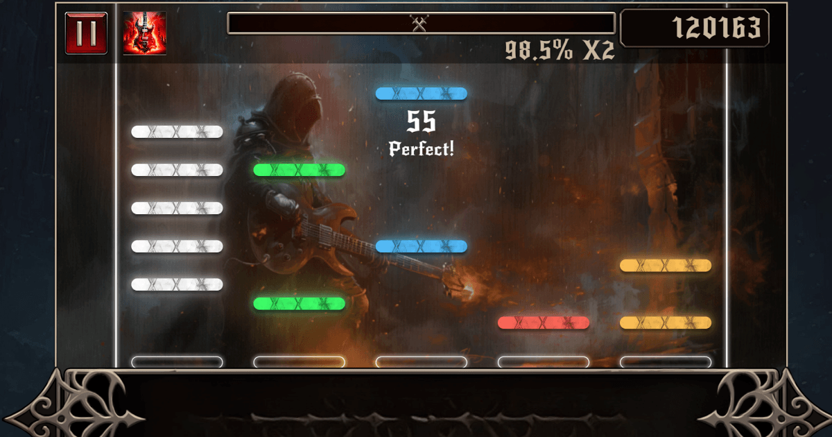 Download & Play Rhythmetallic: Rock Guitar Tap on PC & Mac (Emulator)