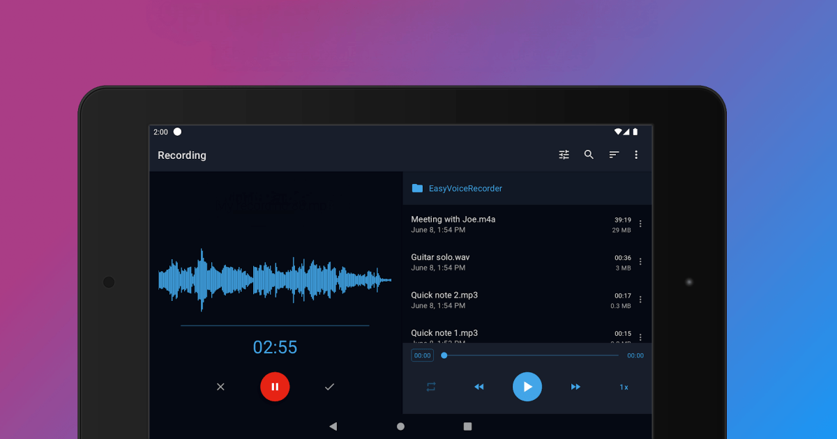 Download and run Easy Voice Recorder Pro on PC & Mac (Emulator)