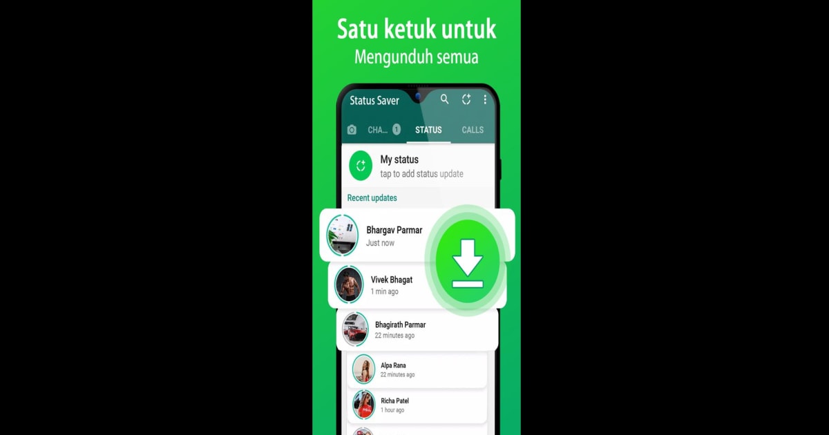 Unduh dan jalankan Status Saver WA Story Download di PC & Mac (Emulator)
