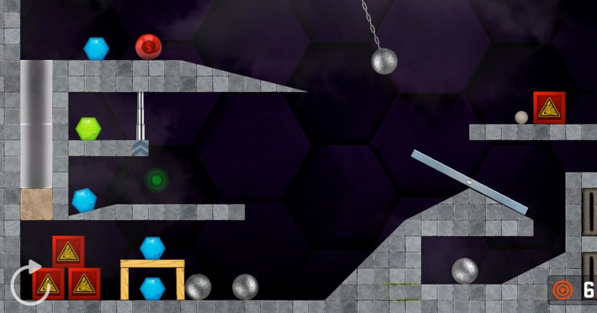 Download & Play HEXASMASH • Wrecking Ball Physics Puzzle on PC & Mac (Emulator)