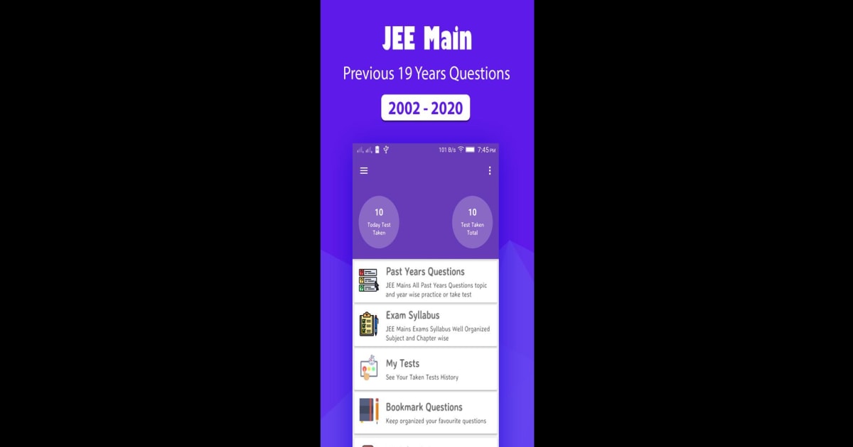 Download and run JEE Mains Previous Years Questions with Solutions on PC & Mac (Emulator)