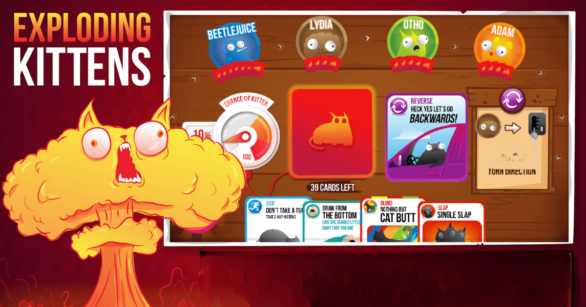 Скачать и играть в Exploding Kittens® - Official на ПК или Mac (Эмулятор)