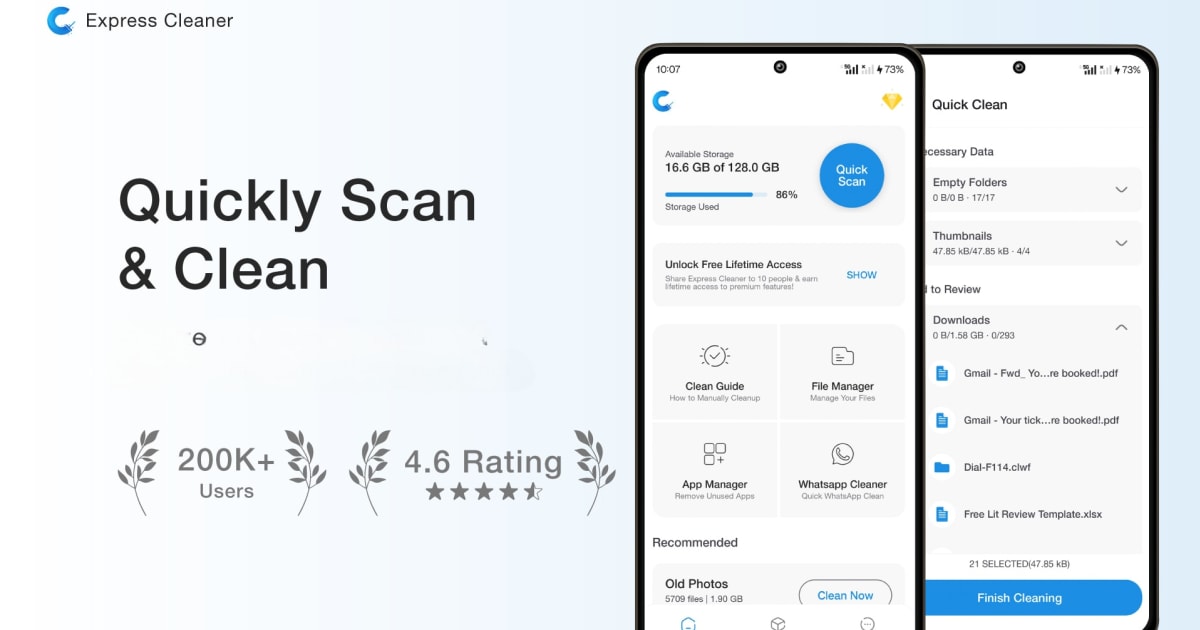 Download and run Express Cleaner: Clean Phone on PC & Mac (Emulator)