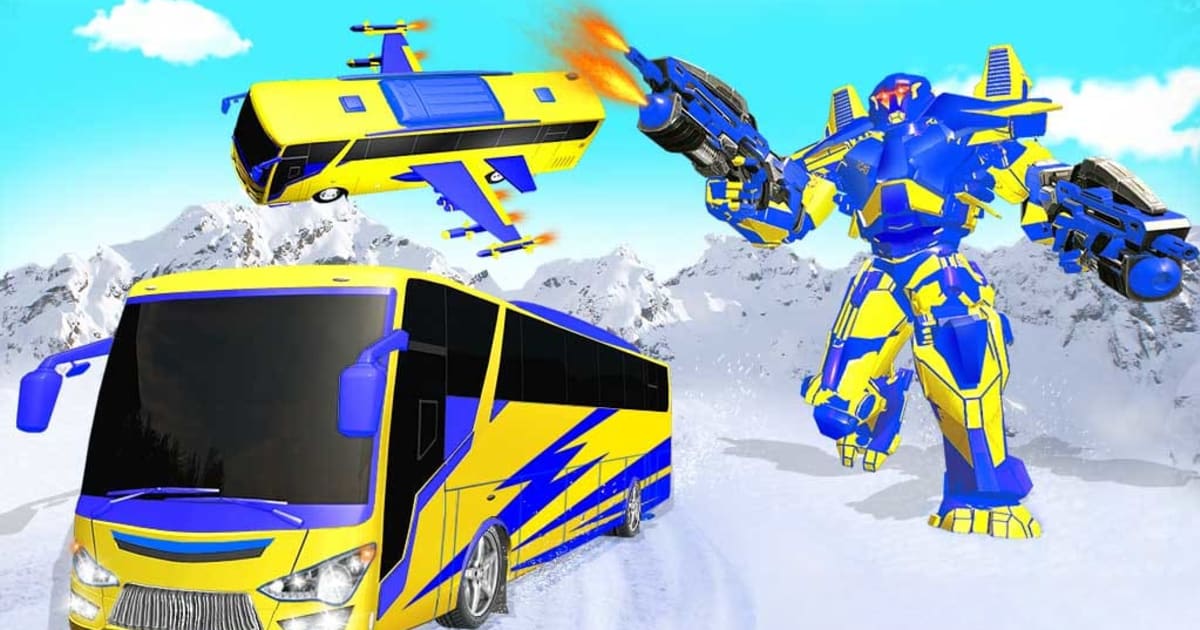 Download & Play Snow Hill Bus Robot Car Game on PC & Mac (Emulator)