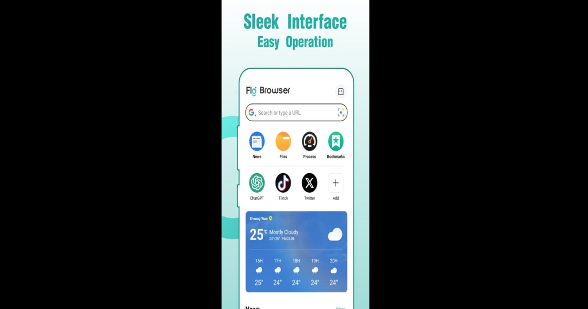 Download and run Fly Browser-Search & Private on PC & Mac (Emulator)