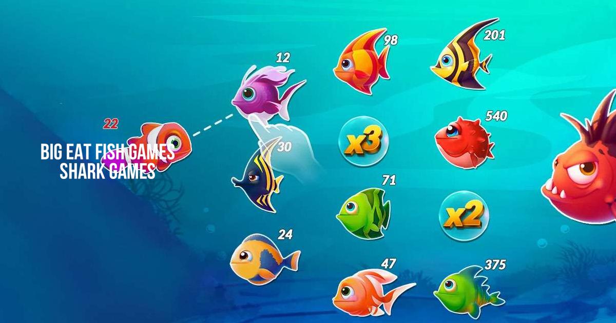 Downloaden & Spielen von Big Eat Fish Games Shark Games auf PC & Mac (Emulator)