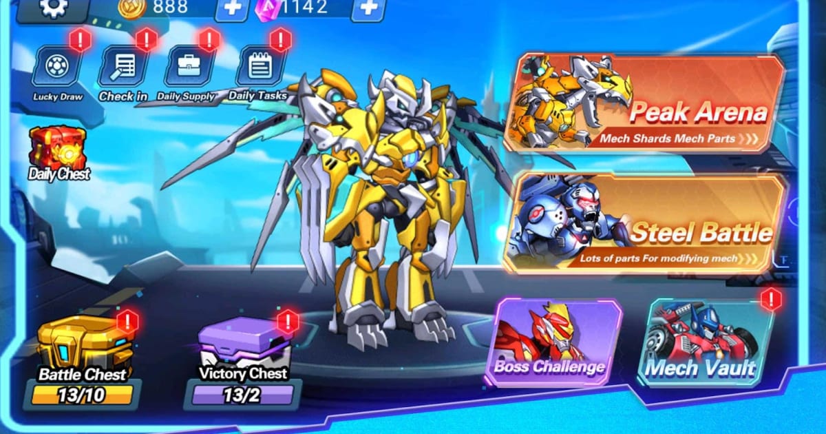 Download & Mainkan Mecha Storm: Robot Battle Game di PC & Mac (Emulator)