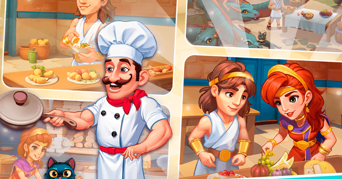 Scarica e Gioca Greek Kitchen Frenzy: Dionysus su PC e Mac (Emulatore)