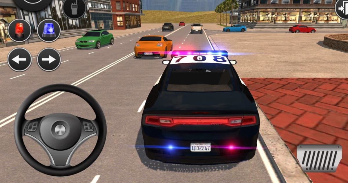 Download & Play American Fast Police Car Driving: Offline Games on PC ...
