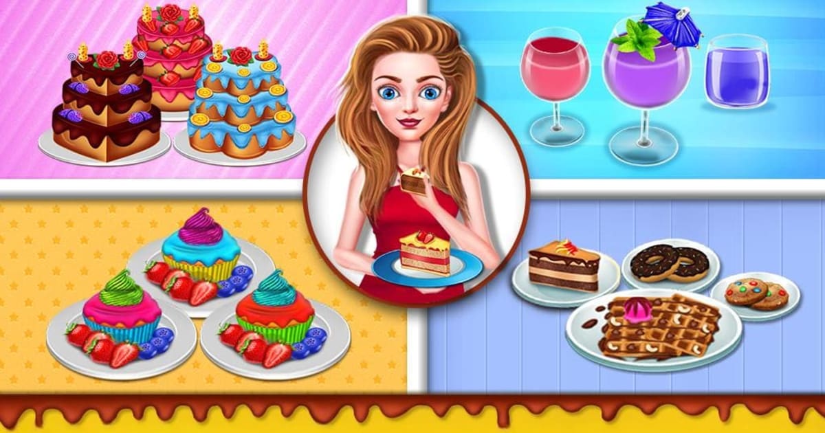 Download & Play Cake Shop Cafe Pastries & Waffles cooking Game on PC & Mac (Emulator)