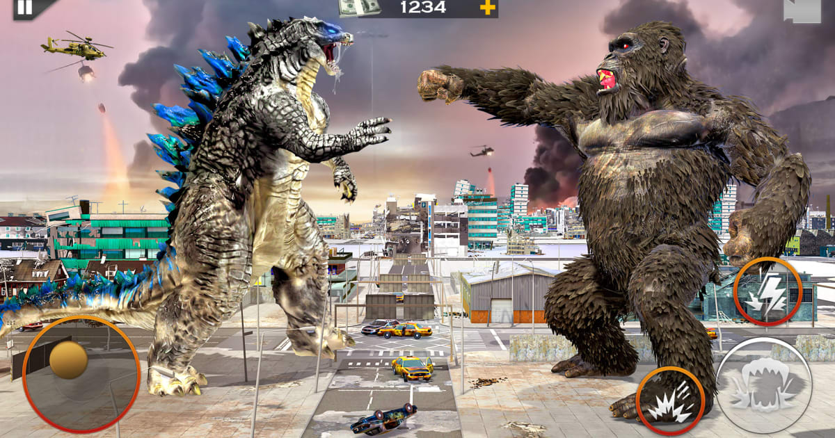 Download & Play Monster Dinosaur Rampage: Angry King Kong Games on PC ...