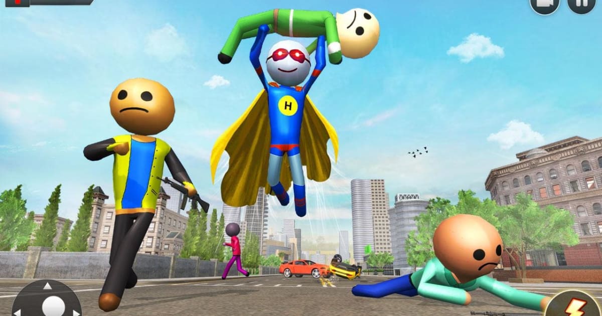 Download & Play Flying Hero Stickman : Stickman Rope Hero Games on PC ...