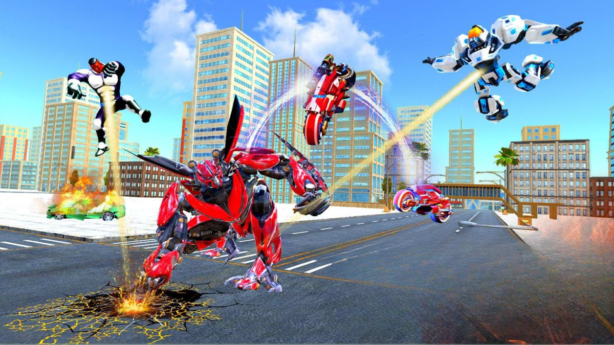 Download & Play Grand Robot Bike Transform City Attack on PC & Mac ...