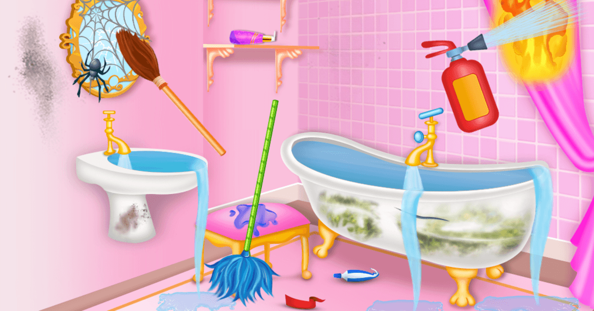 Download & Play Princess house cleaning Repair on PC & Mac (Emulator)