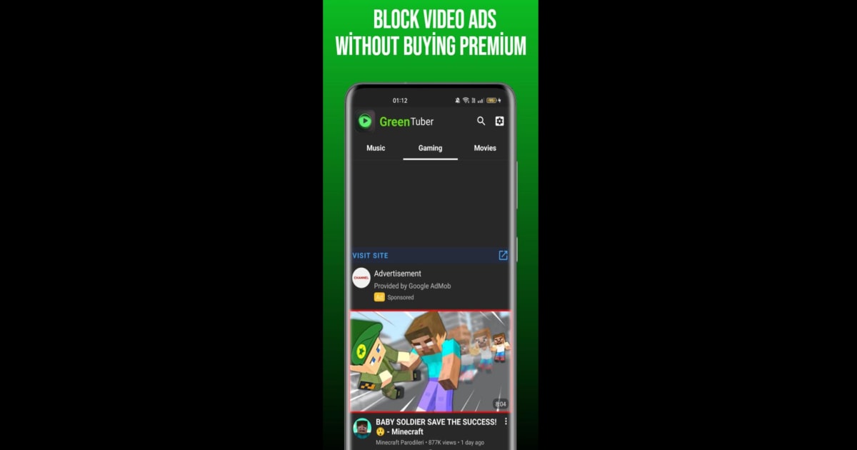Download and run GreenTuber: Block Ads On Video on PC & Mac (Emulator)