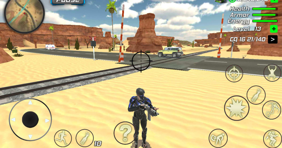 Download & Play Rope Wing Hero Gangster Vegas on PC & Mac (Emulator)