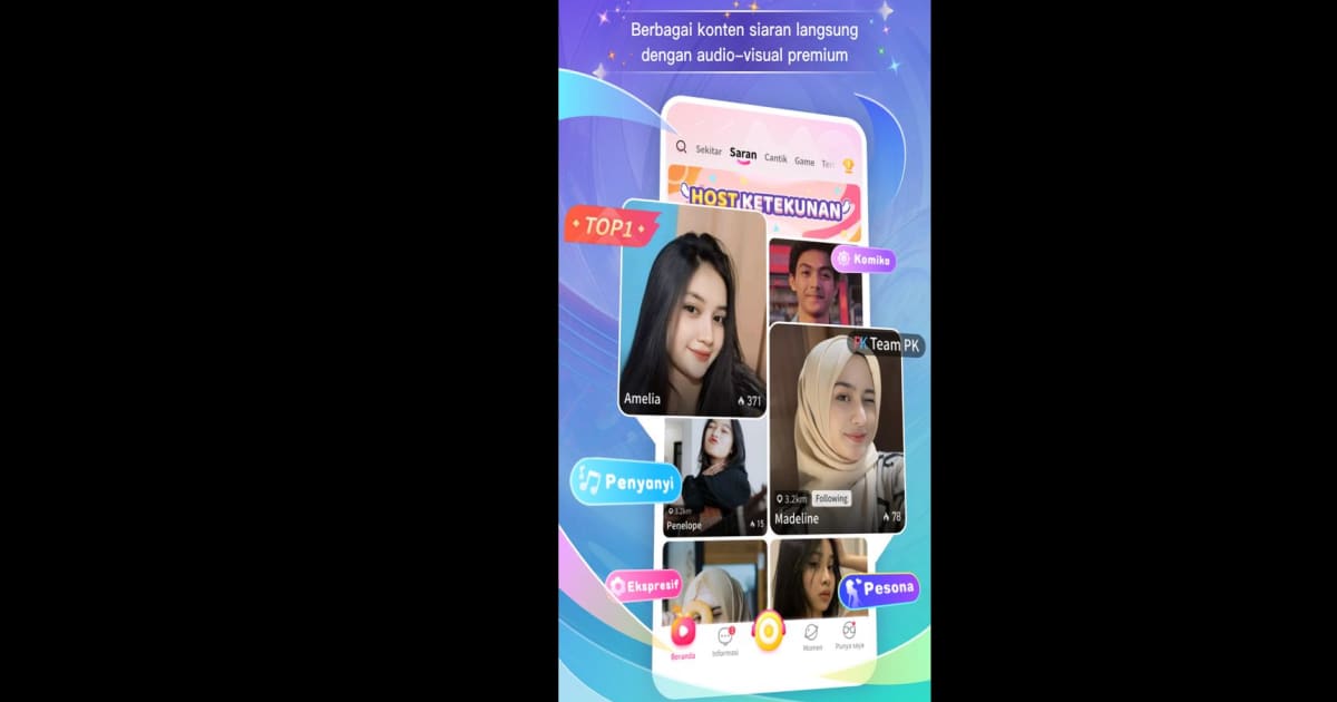 Unduh dan jalankan Momo Live di PC & Mac (Emulator)