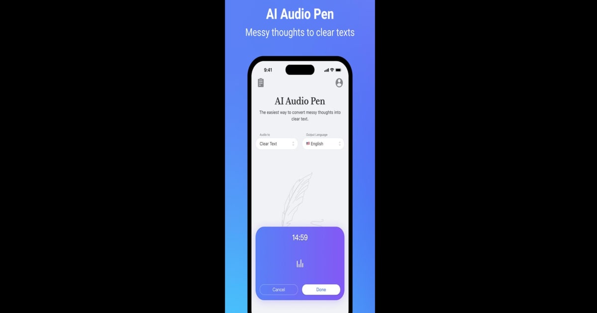 Baixe e rode AI Audio Pen no PC e Mac (emulador)