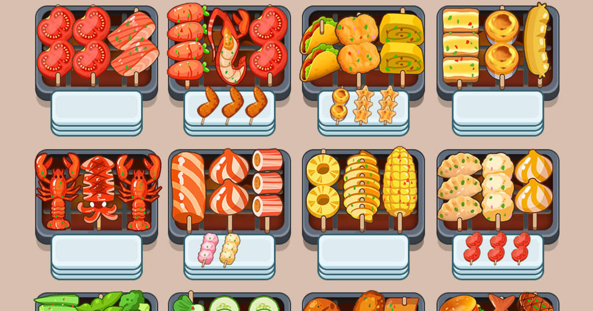 Download & Play Skewer Jam: Food Sort on PC & Mac (Emulator)