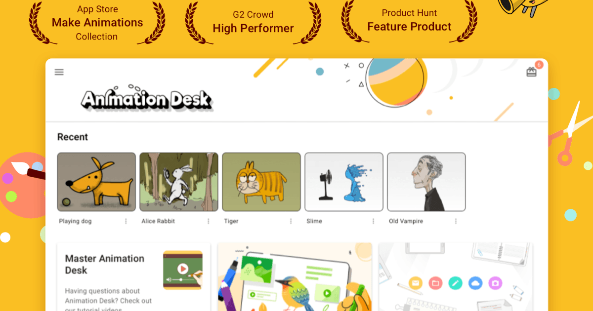 Download and run Animation Desk–Cartoon & GIF on PC & Mac (Emulator)