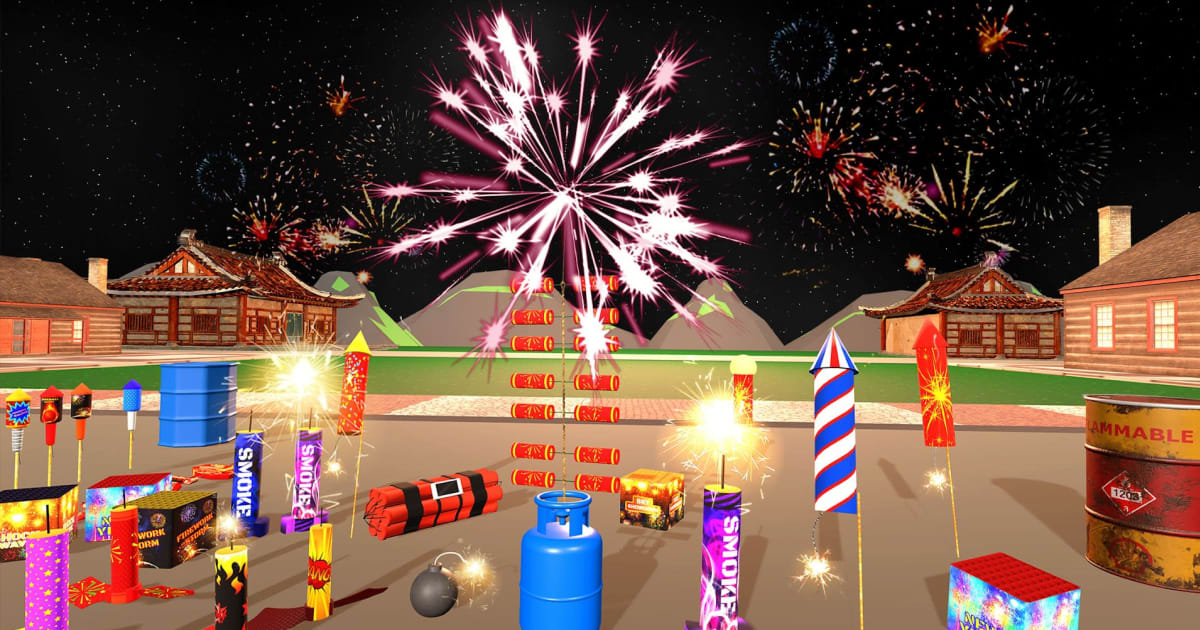 煙火遊戲3D - 爆竹3D：燈光秀 - 下載遊玩 PC 或 Mac 版本 (模擬器)