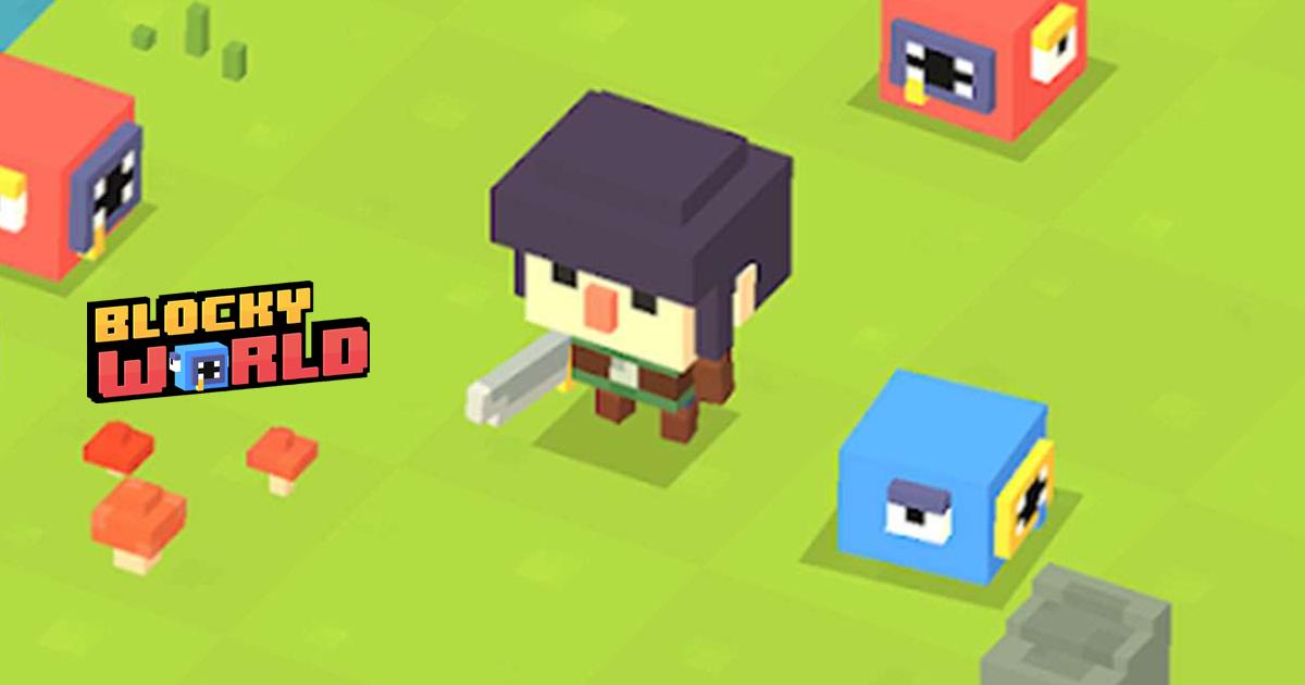 Download & Mainkan Blocky World - pencarian khaya di PC & Mac (Emulator)