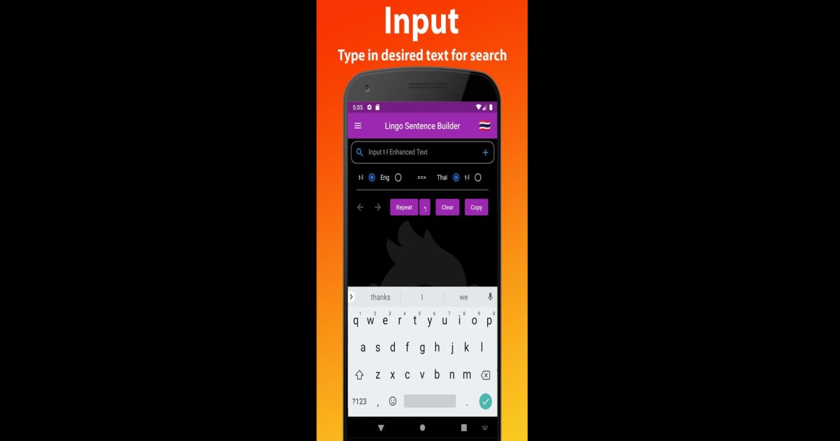 Download and run Lingo THF: Thai Romanization on PC & Mac (Emulator)