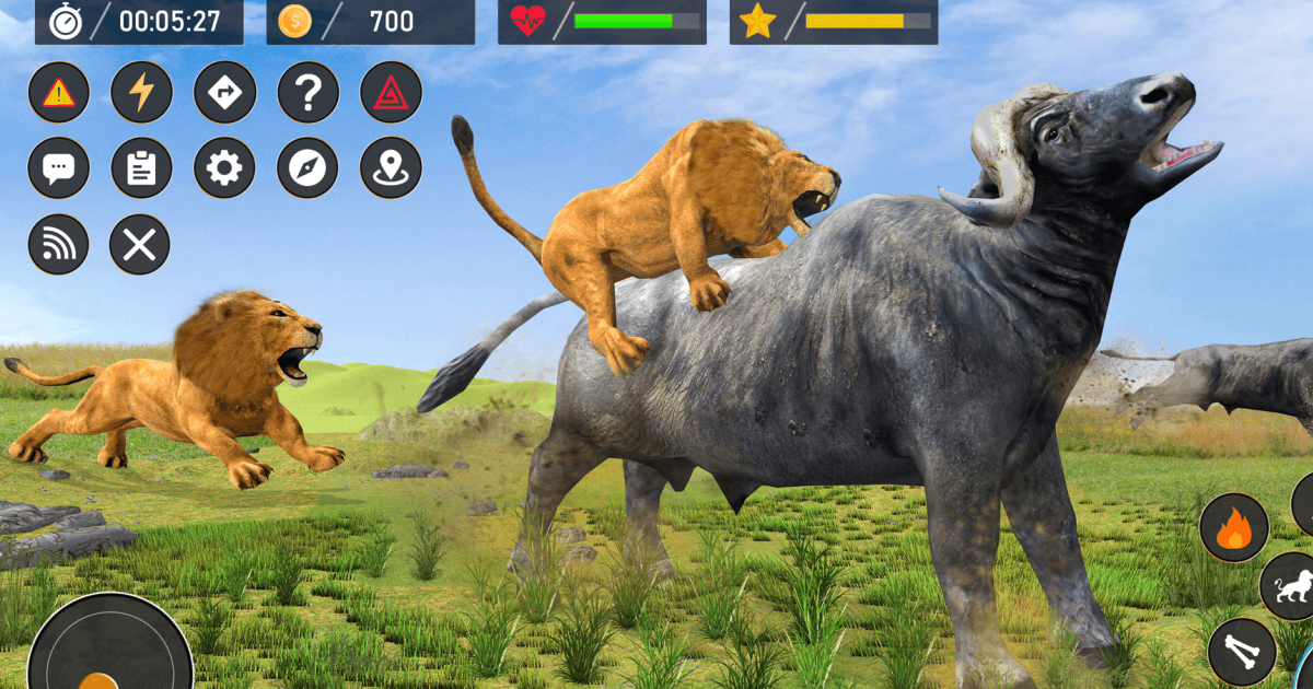 Baixar & Jogar Wild Animal Hunting Lion Games no PC & Mac (Emulador)