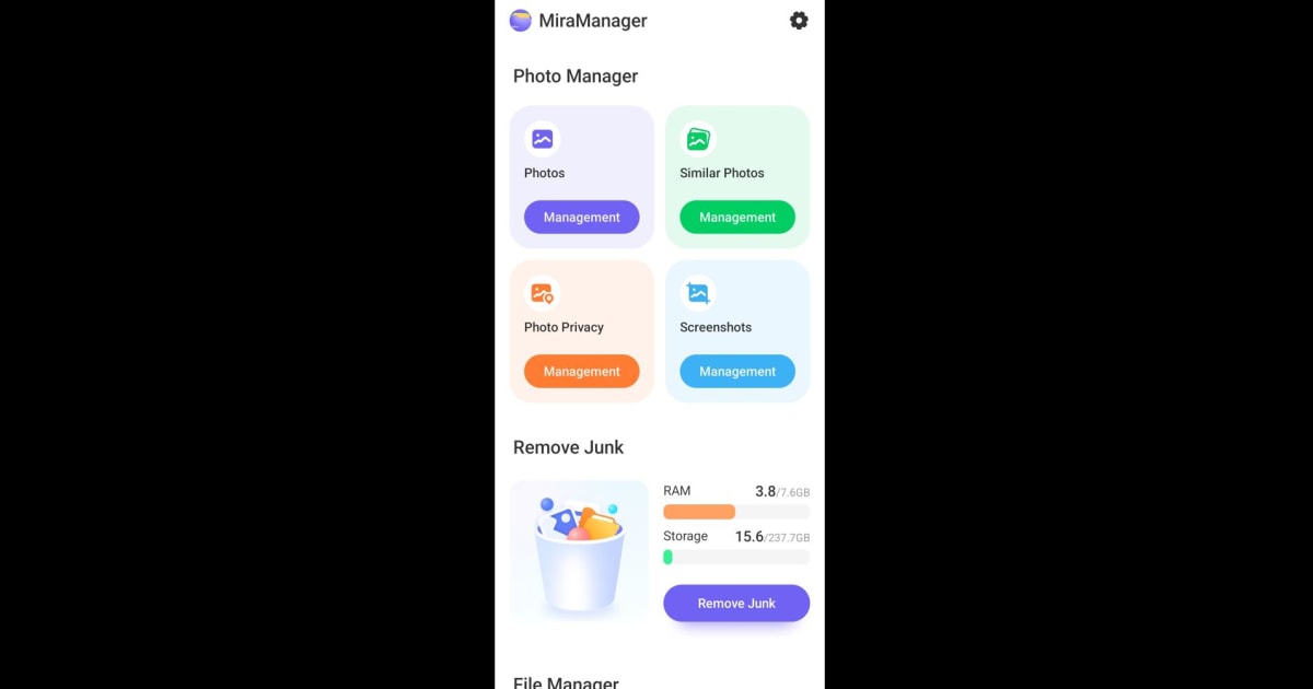 Downloade und starte MiraManager - Dateimanager auf PC & Mac (Emulator)