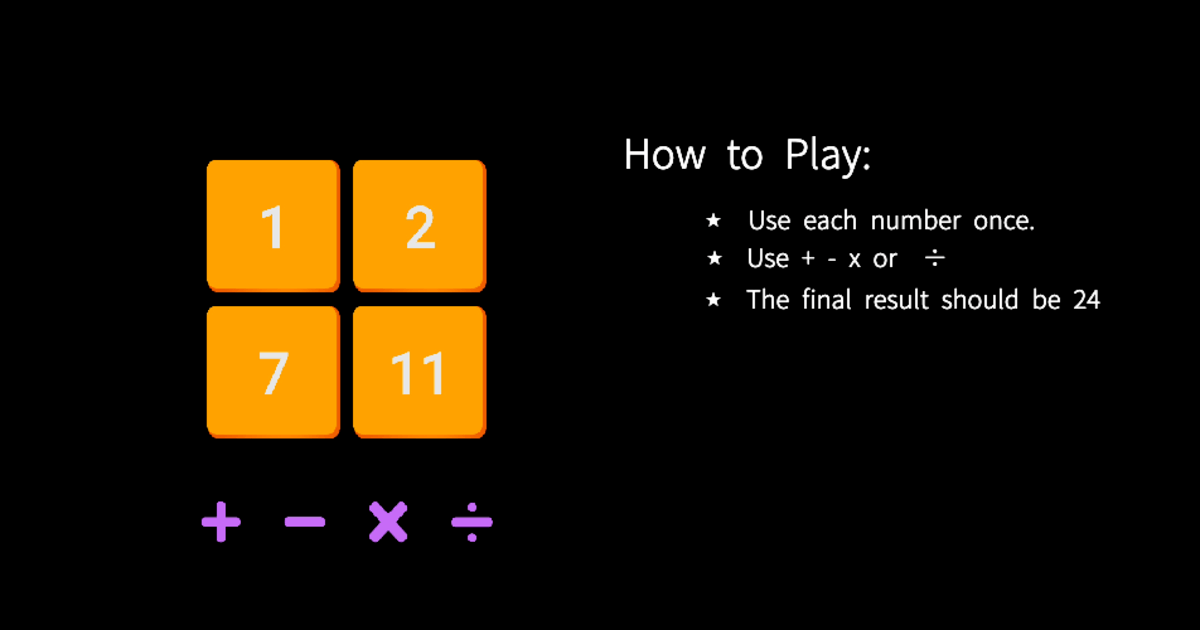 Download & Play Make 24 - Fun Math Game |24 solver |4 Number Game on PC ...