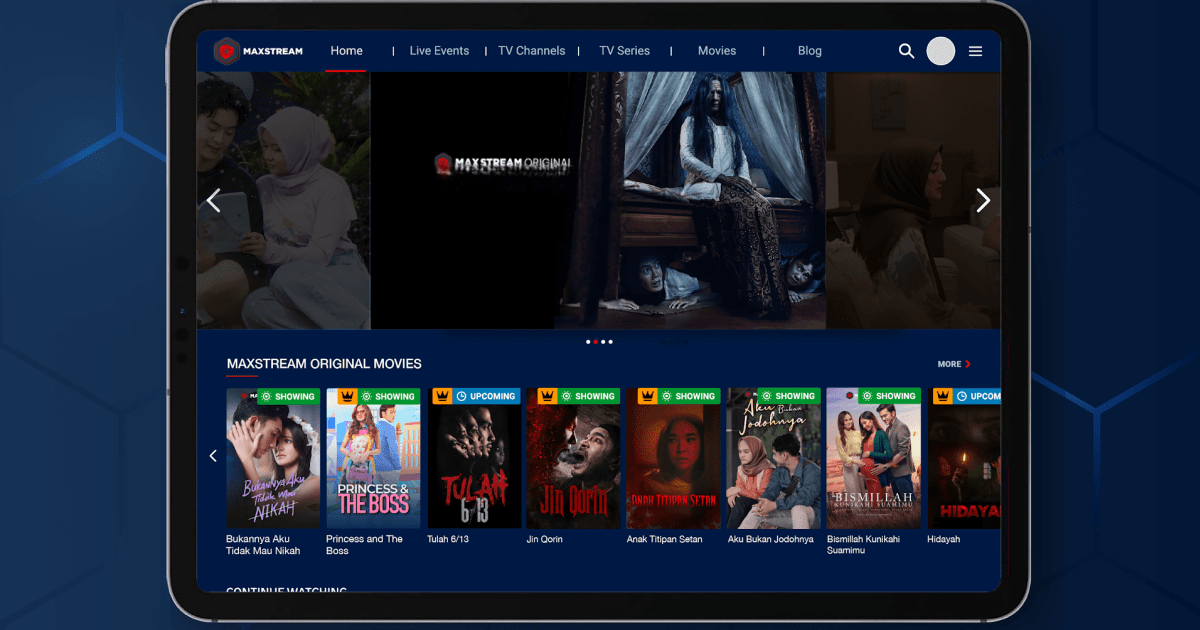Unduh dan jalankan MAXstream - Movies, TV, Sports di PC & Mac (Emulator)