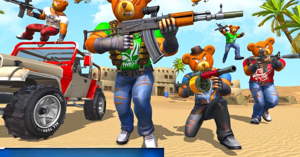 Download & Play Teddy Bear Gun Strike Game: Counter Shooting Games on ...