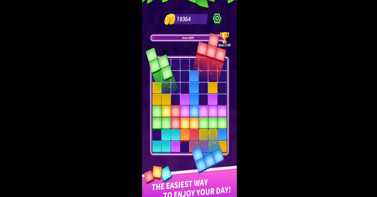 Download & Play Neon Grid Blocks on PC & Mac (Emulator)