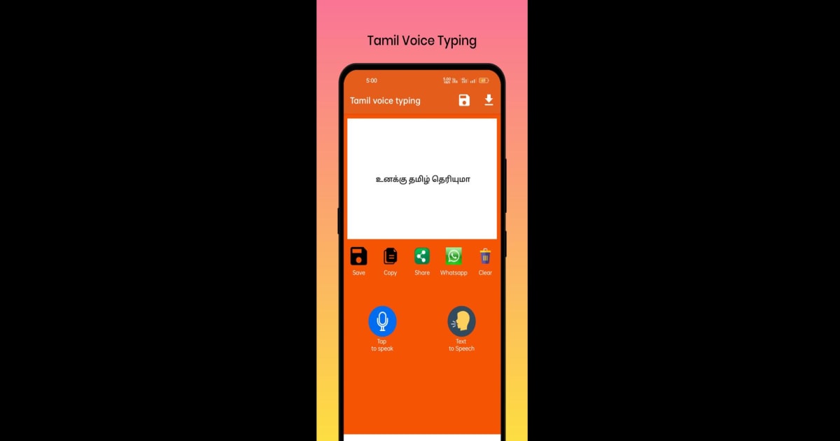 Download and run Tamil Voice Typing on PC & Mac (Emulator)