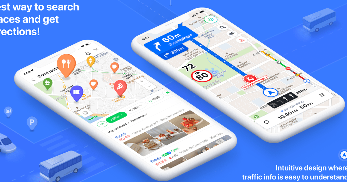 Unduh dan jalankan NAVER Map, Navigation di PC & Mac (Emulator)