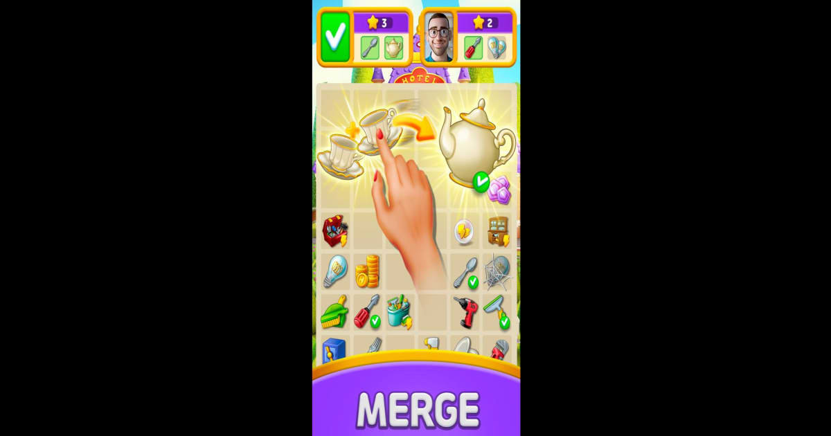 Download & Play Merge Hotel : Makeover Design on PC & Mac (Emulator)