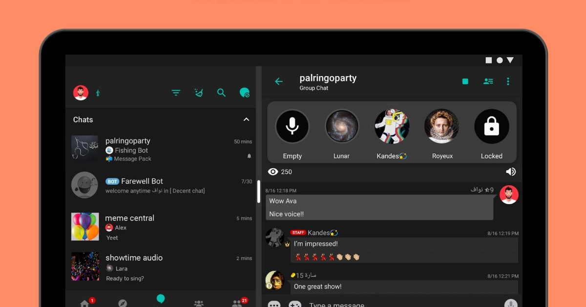 Download and run Palringo Group Messenger - chat, play games & more on ...